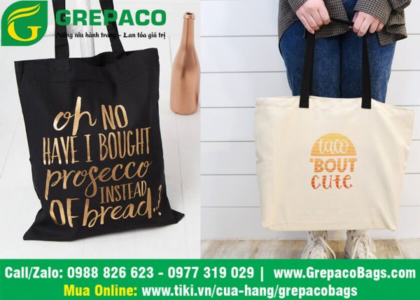 Túi canvas shopee, nguồn cung cấp sỉ túi vải canvas TPHCM