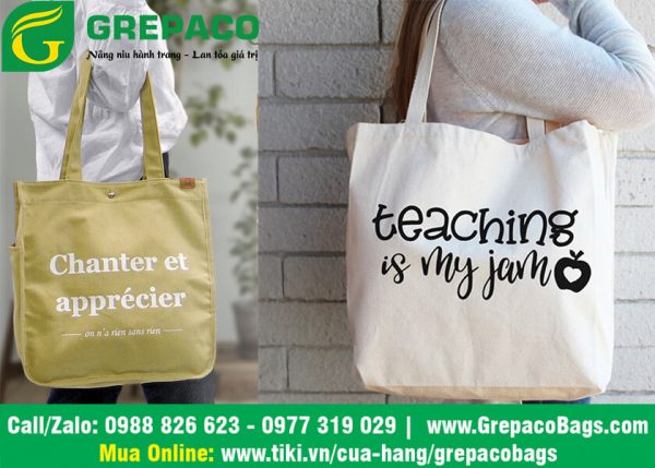 Túi canvas shopee, nguồn cung cấp sỉ túi vải canvas TPHCM
